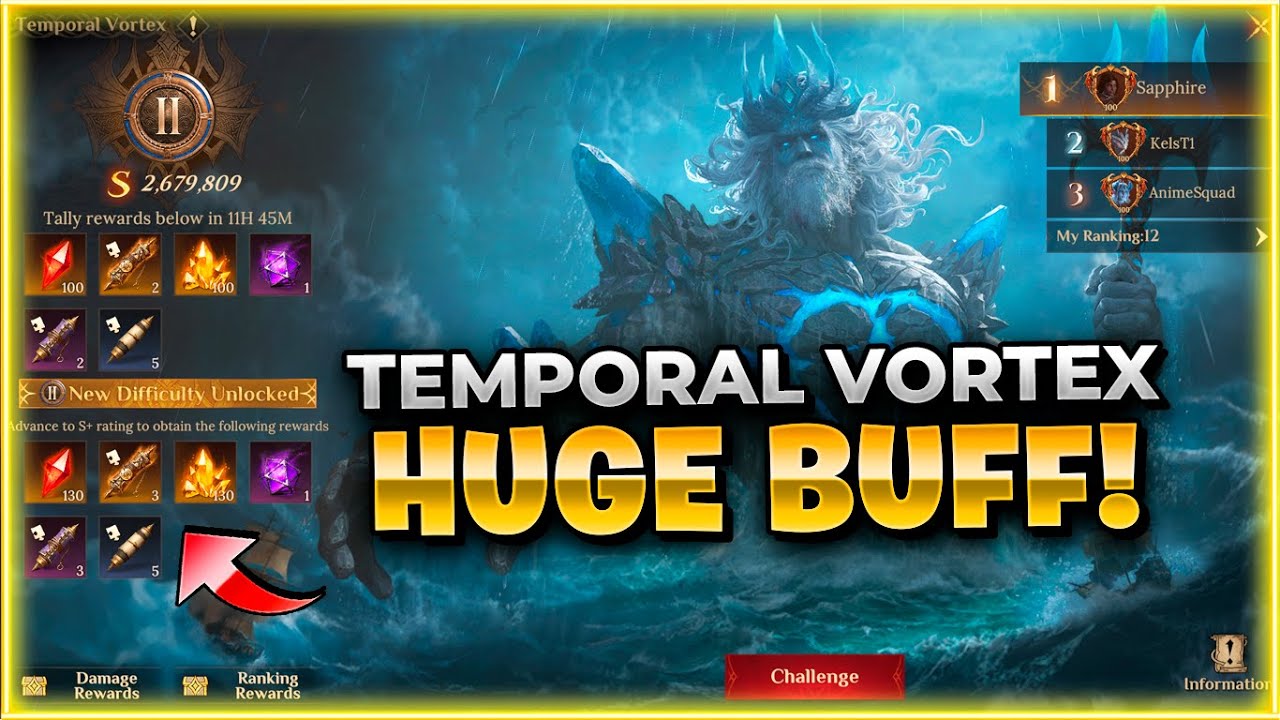 HUGE CHANGES!! New Alliance Changes, Temporal Vortex Rewards Buff ...