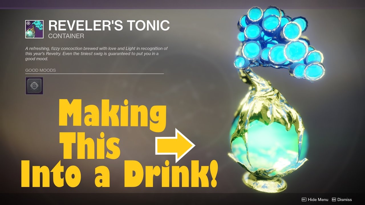 Making the Reveler's Tonic from Destiny 2. I messed this one up ...