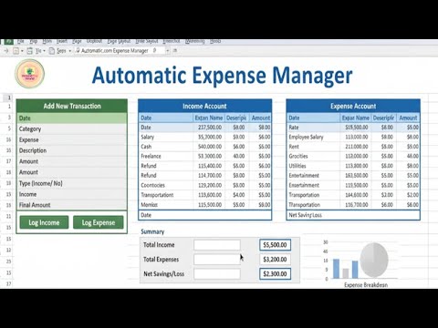how to make expense tracker in excel | Expense Tracker |Expense Sheet ...