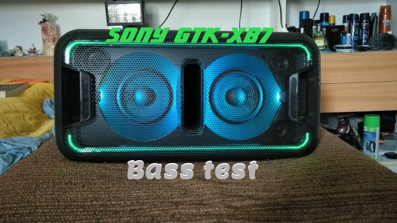 Sony GTK-XB7 - Bass test 🔊 - YouTube