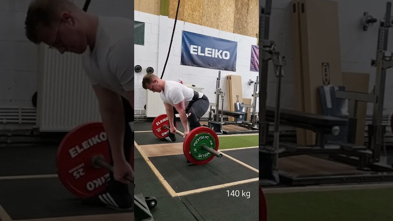 Sumo Deadlift, 140 kg x 5 @5 | Home Gym Powerlifting | Deload - week 1 ...