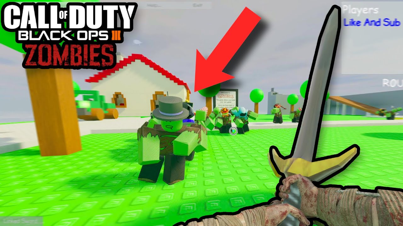 Roblox In Call Of Duty?(BO3 Zombies) - YouTube