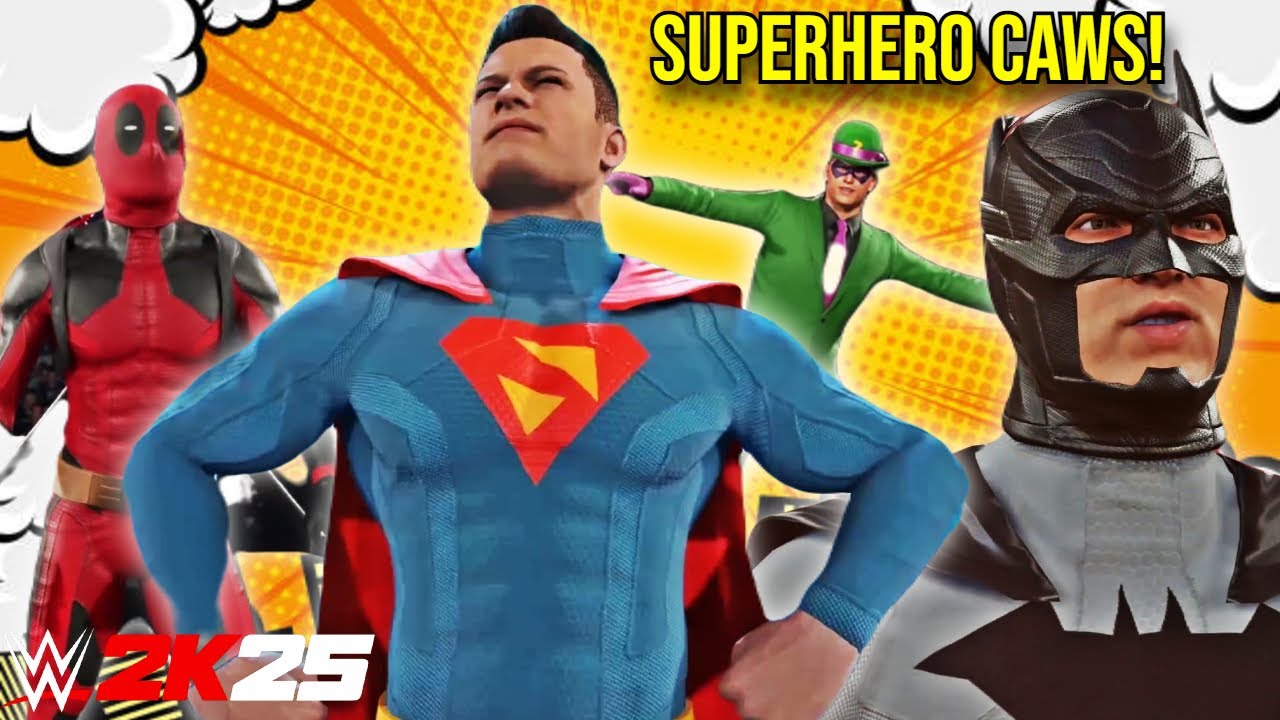 The BEST Superhero CAWs in WWE 2K25 🔥(INSANE Community Creations ...