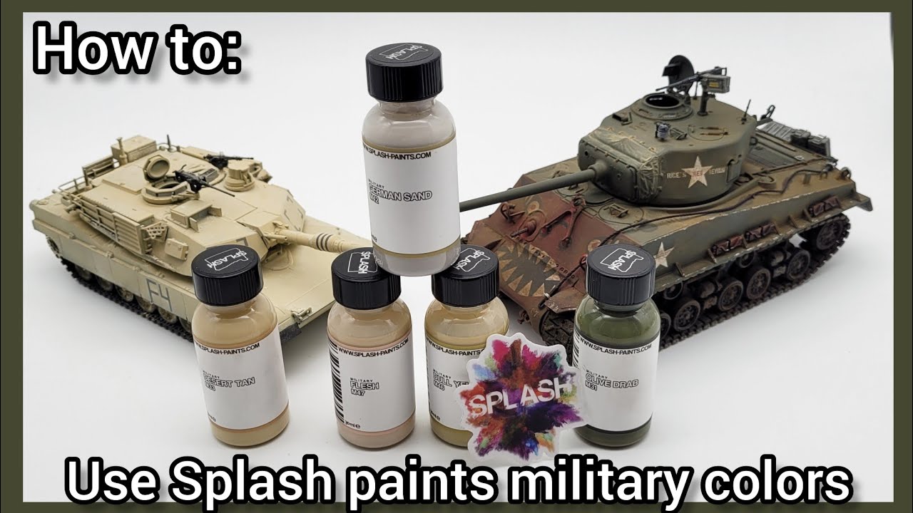 How To: used Splash Paints military colors - YouTube