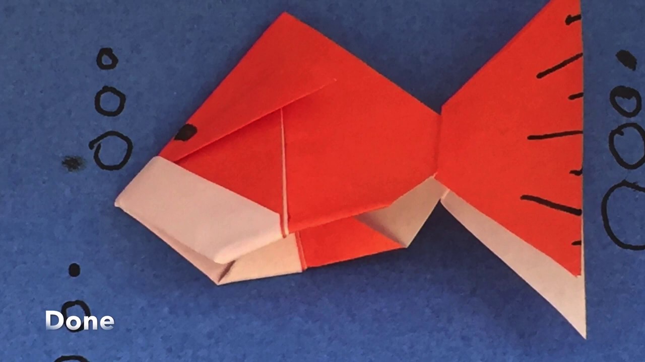 How to make an Origami Goldfish - YouTube
