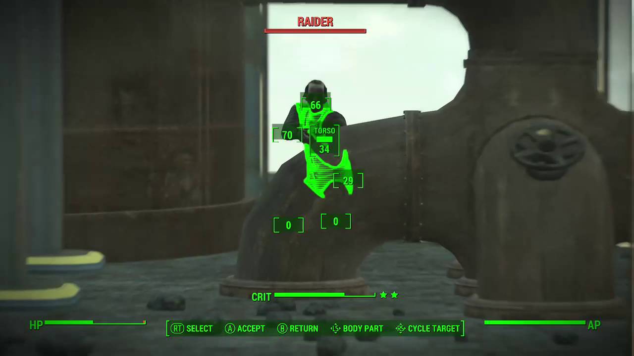 Fallout 4 headshot with railway rifle - YouTube