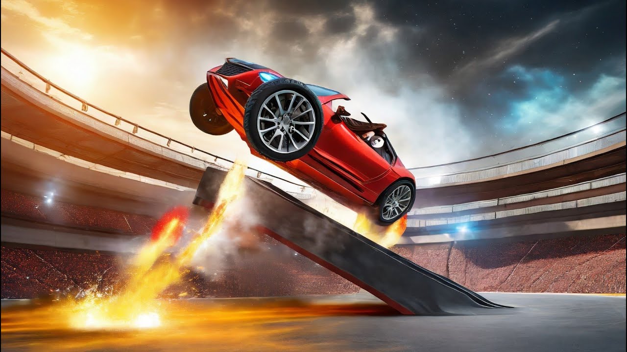 Impossible Muscle Car Stunts Master - Mega Stunt Ramp Racing Simulator ...