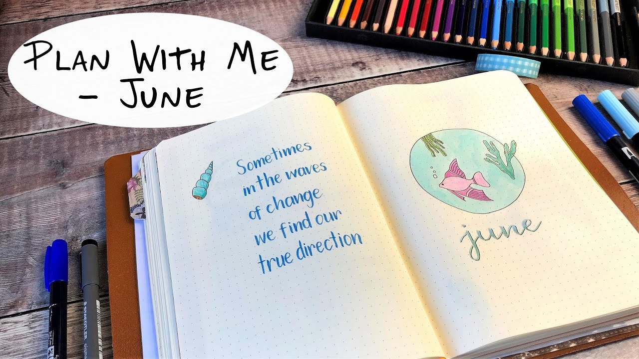 June Plan With Me | Bullet Journal - YouTube