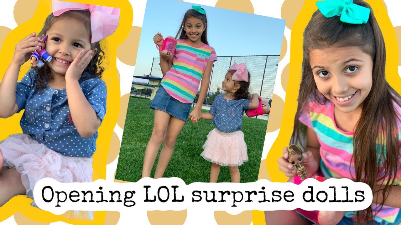 Our first video together *opening LOL surprise dolls* - YouTube