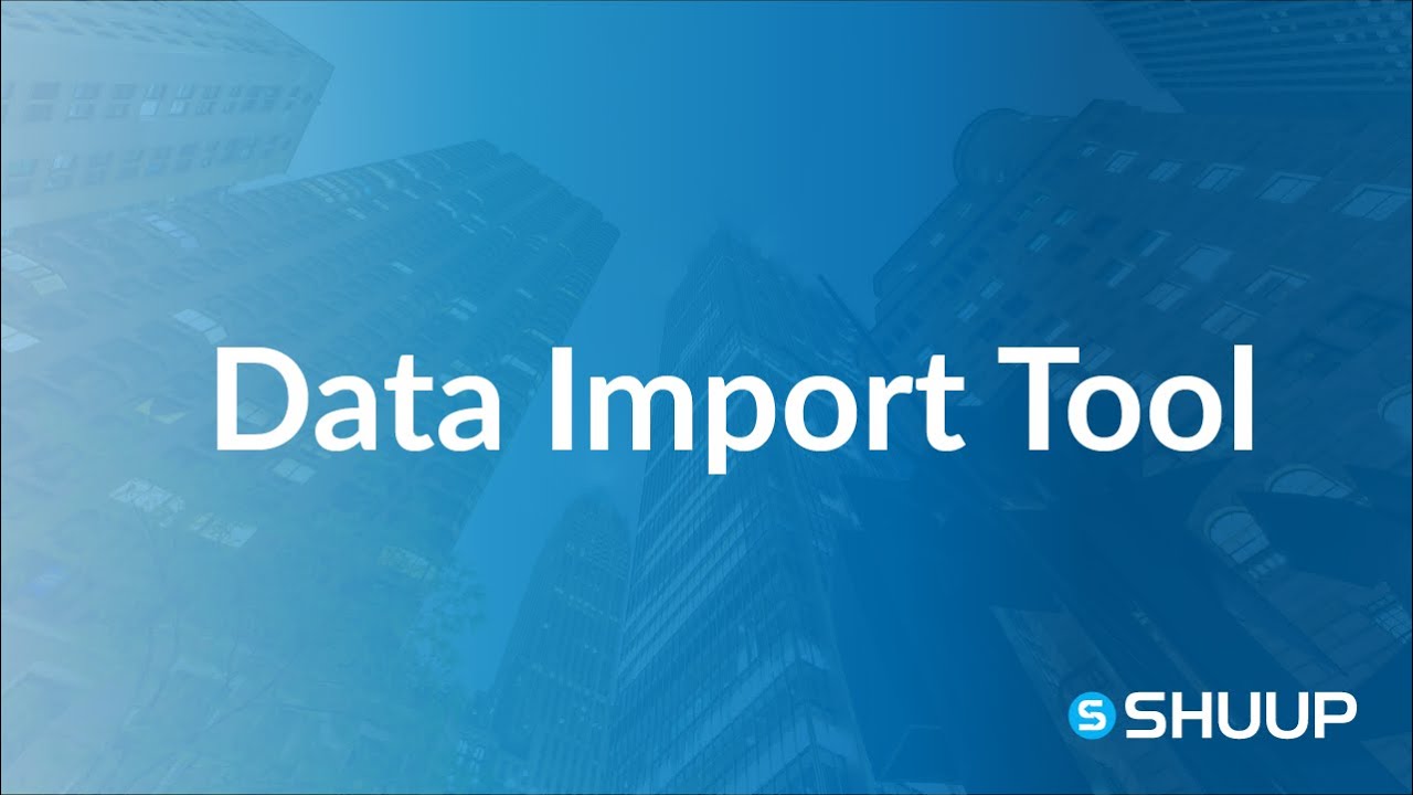 Data Import Tool - YouTube
