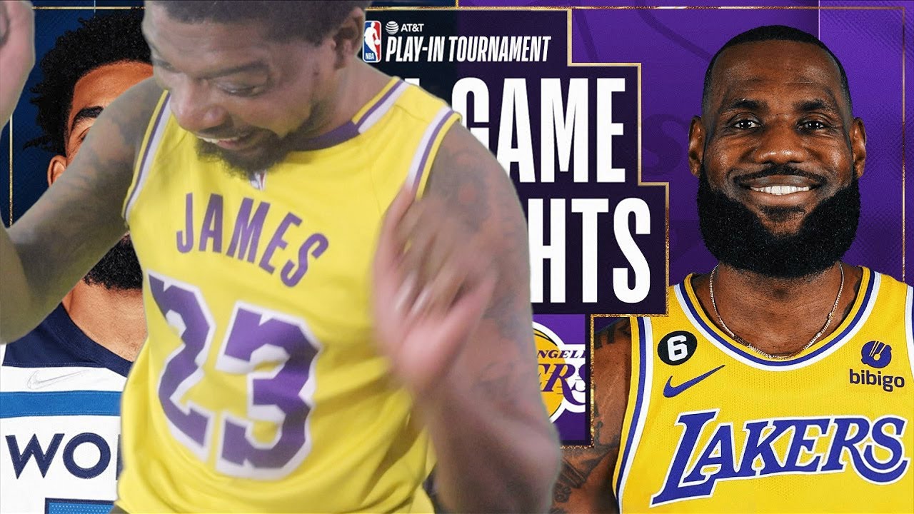 PLAYOFF BRON ACTIVATED!! TIMBERWOLVES at LAKERS | #ATTPlayIn | FULL ...