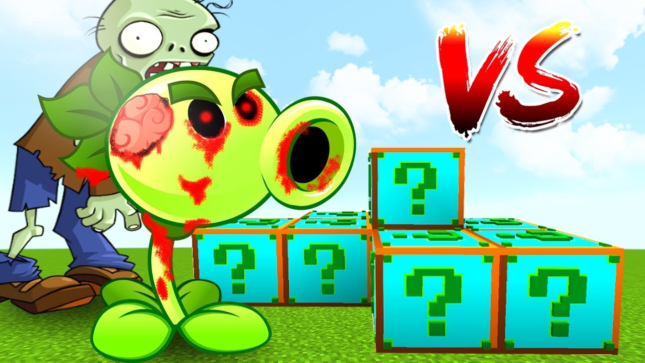LUCKY BLOCKS PLURAL VS PLANTAS VS ZOMBIES.EXE EN MINECRAFT - RETO ...