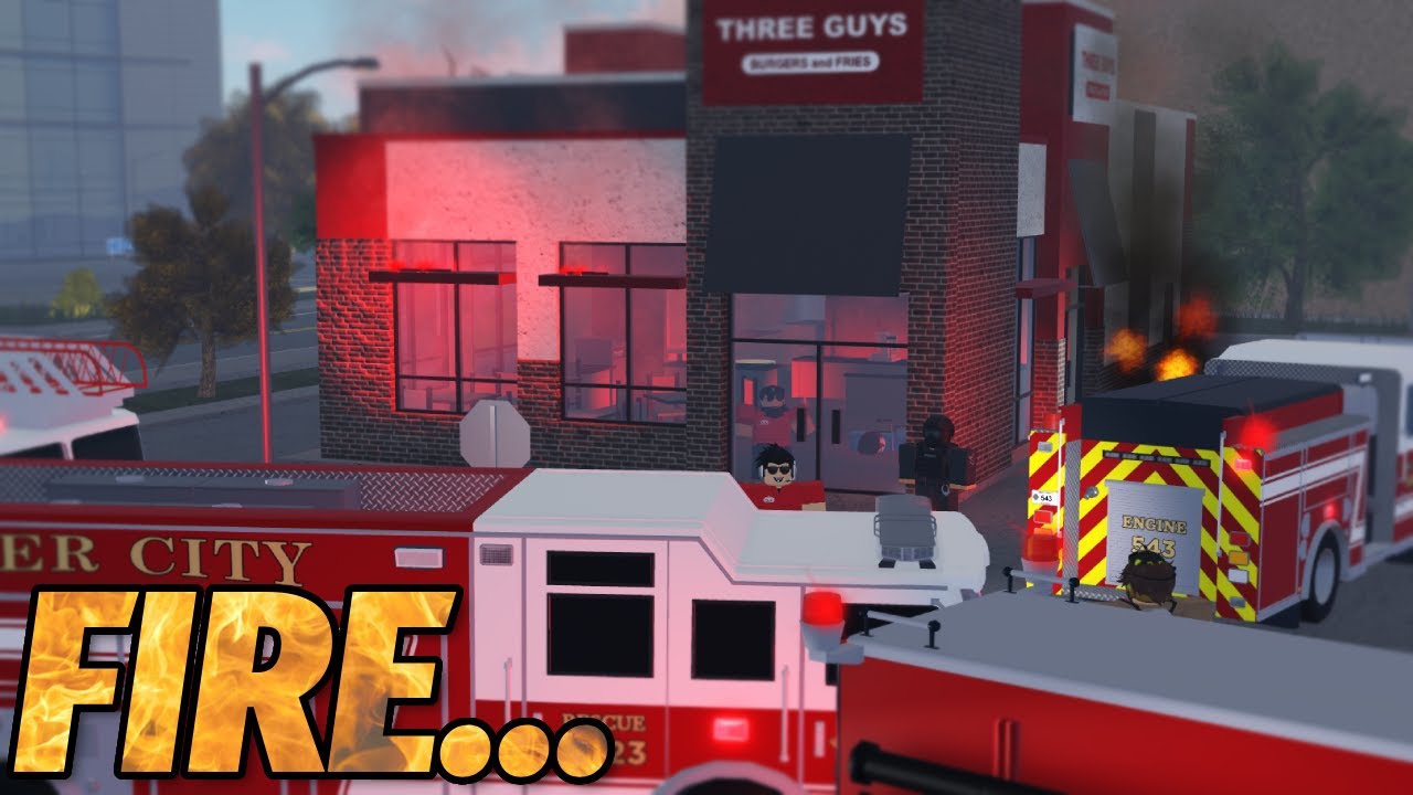 Three Guys set ON FIRE - Employees Trapped! | Liberty County Roleplay ...