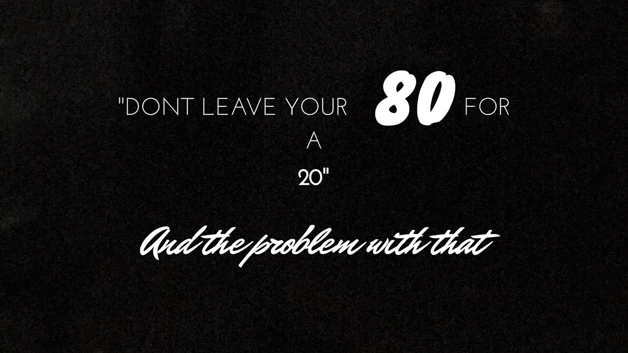 The ISSUES With Don t Leave Your 80 For A 20 YouTube