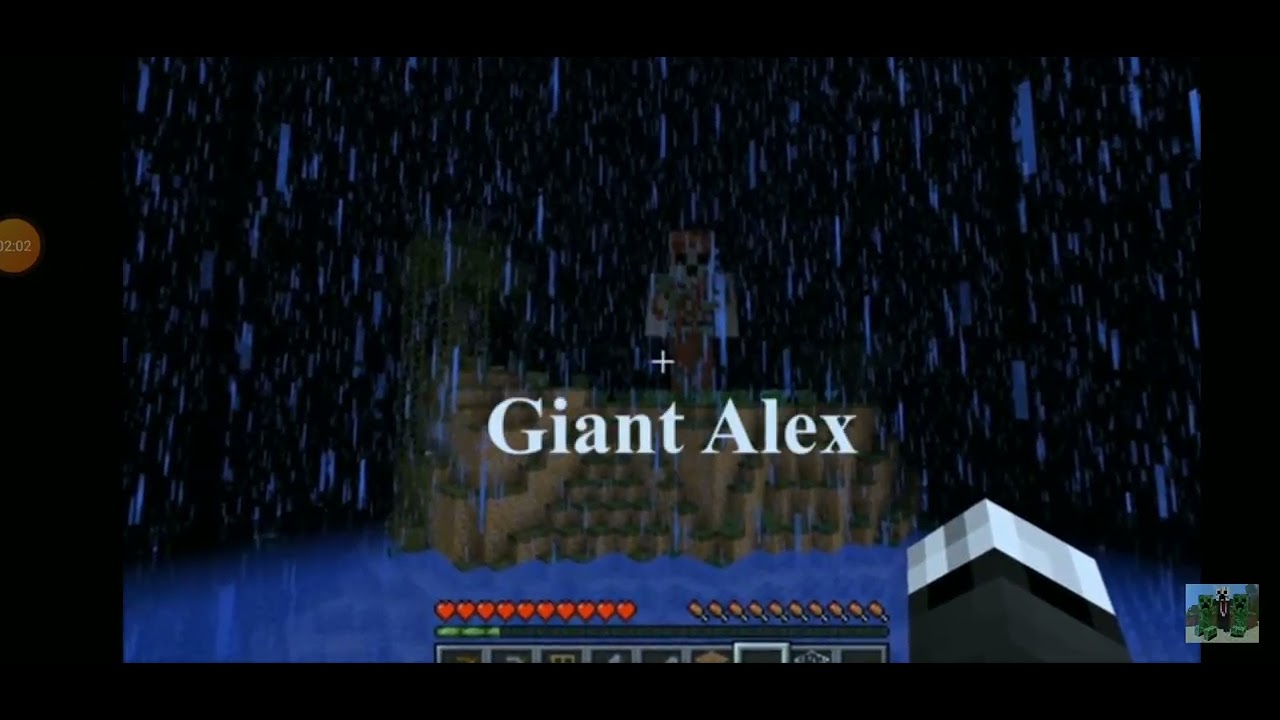 i saw giant alex in minecarft its was so so scary - YouTube