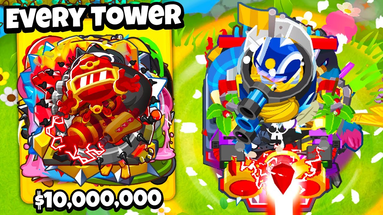 Placing EVERY Tower in a STACK?! - YouTube