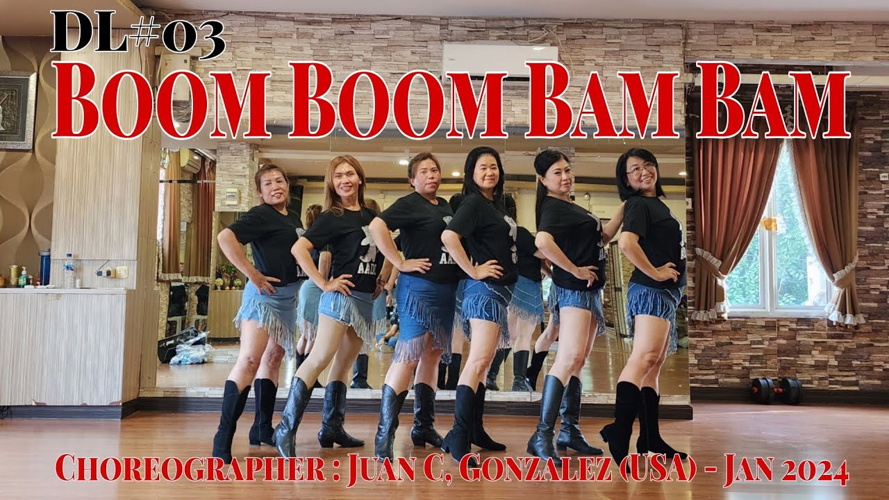 DL#03 | Boom Boom Bam Bam | LINE DANCE | Phrased Intermediate | Juan C ...