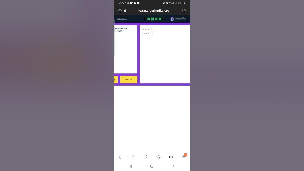 Learn Algoritmika az 7ci sinif modul4 dərs9(bonus tapşırıqlar) - YouTube