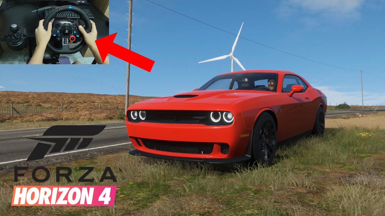 Dodge Challenger SRT Hellcat - Forza Horizon 4 gameplay ( steering ...