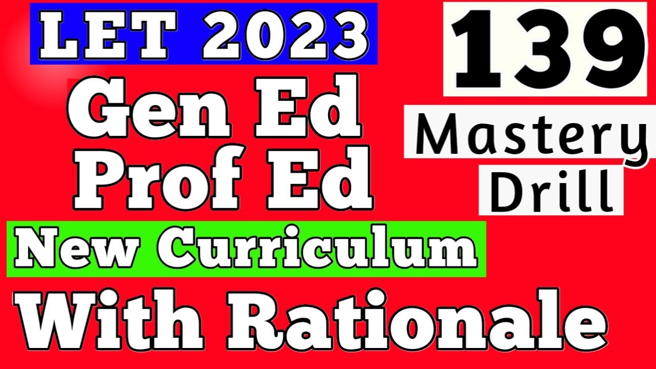 FINAL COACHING LET MARCH 2023 |Gen Ed Prof Ed NEW | CURRICULUM LICENSURE EXAMINATION FOR ...