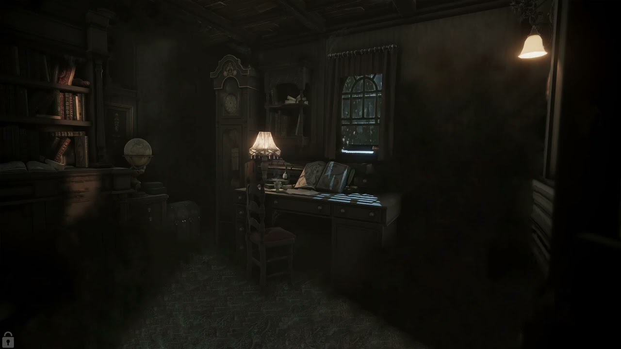 Rainy Night At Old Room ☔ 8 Hours of Rain and Clock Ticking🕰️ - YouTube