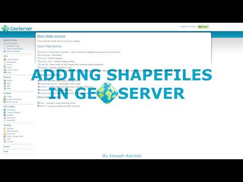 Geoserver Tutorial 3 - How to Add ESRI Shapefiles in GeoServer - YouTube