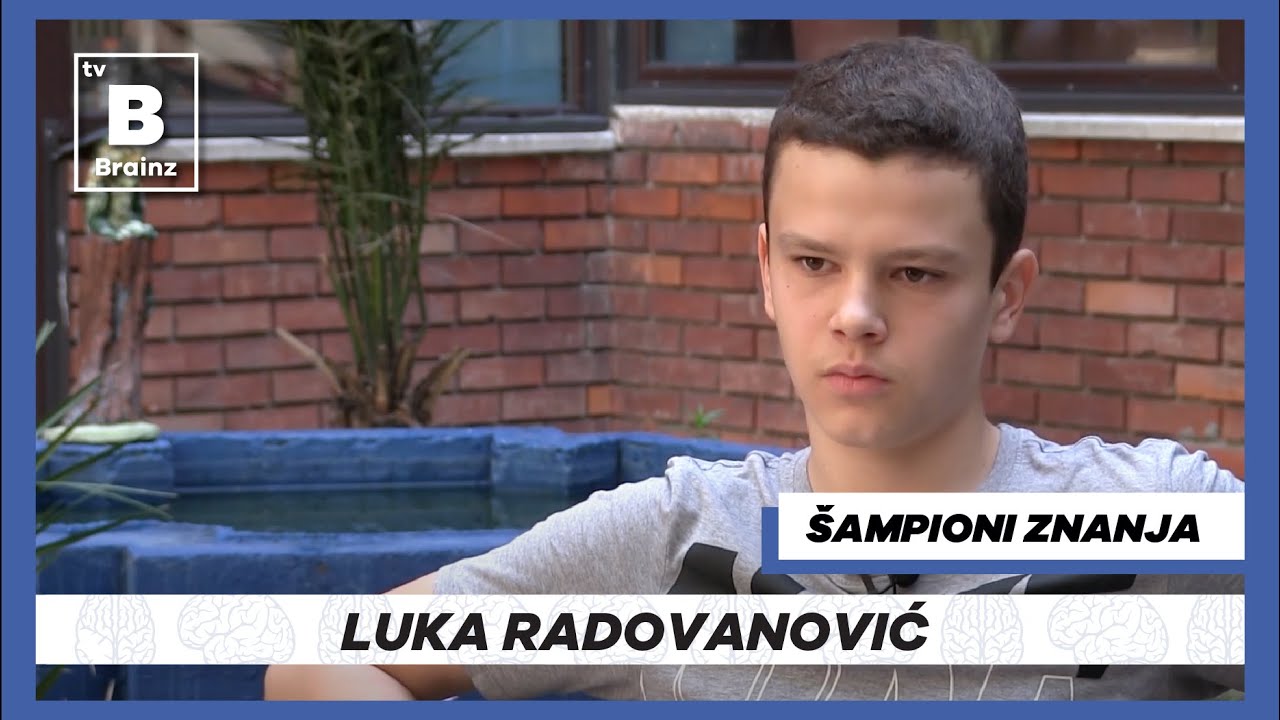Šampioni znanja - Luka Radovanović - YouTube