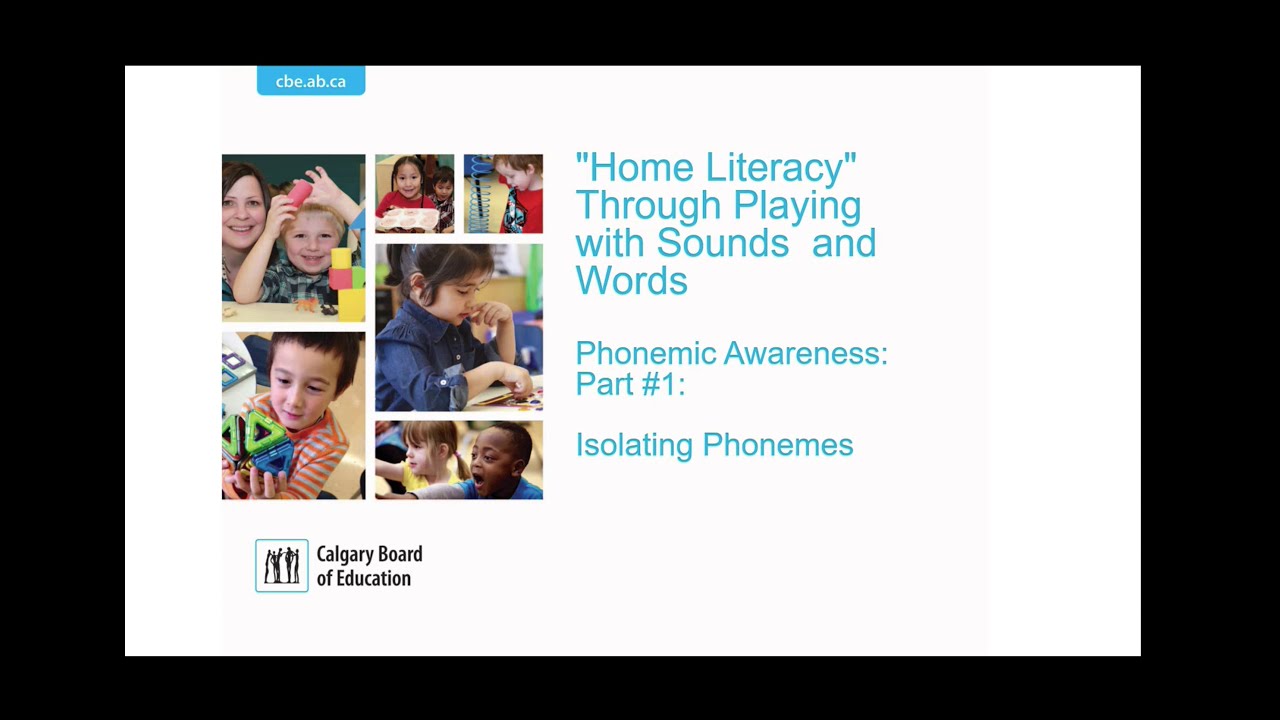 Phonemic Awareness - Isolating Activities | Calgary Board of Education ...