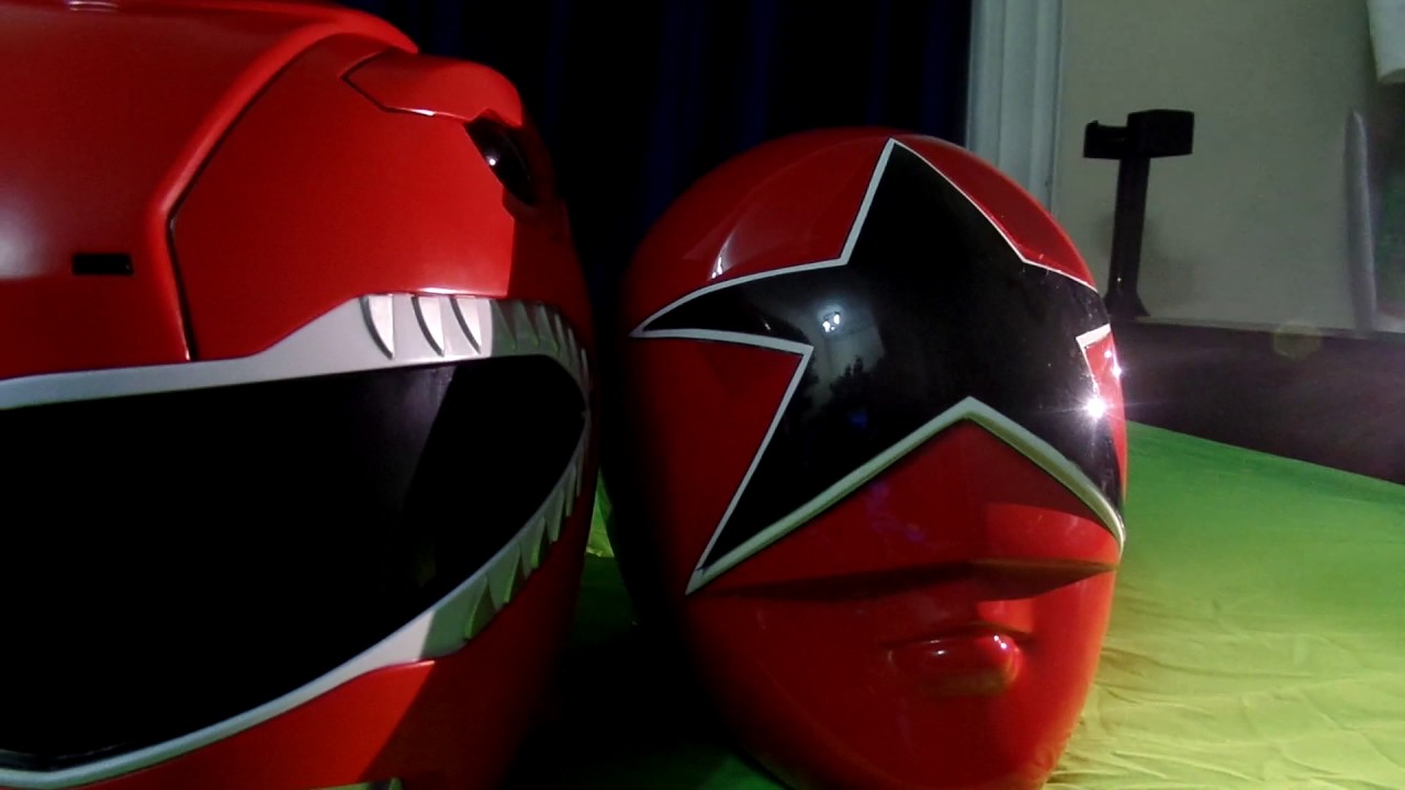 Legacy red ranger helmet review - YouTube
