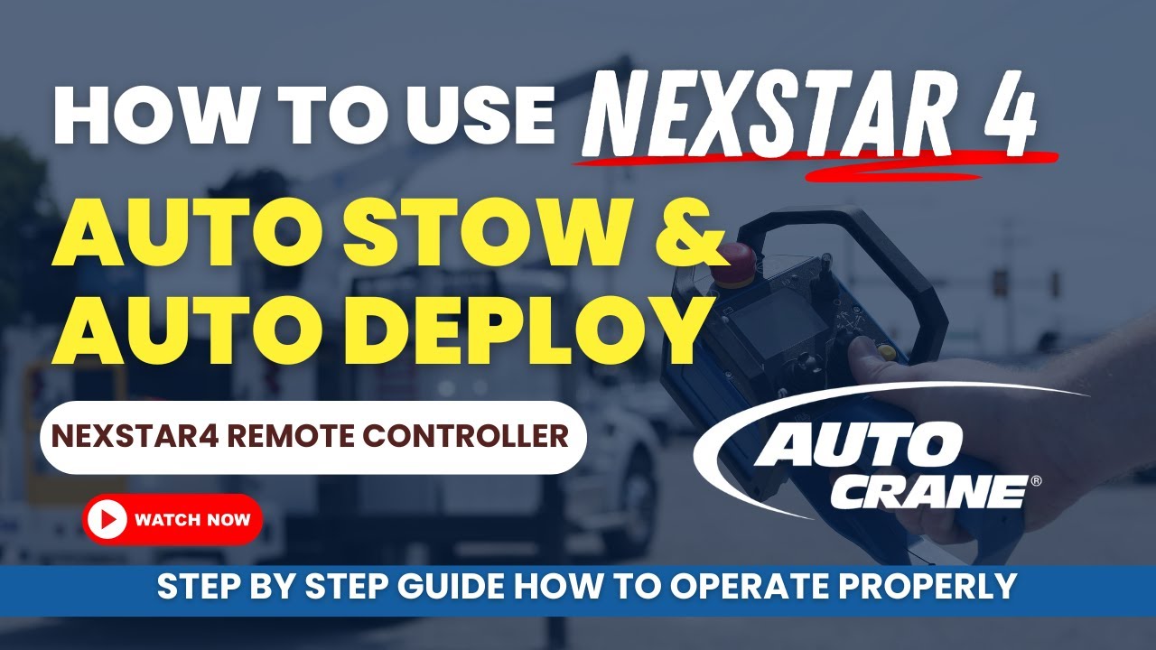Auto Crane NexStar 4 | How to Use Auto Stow & Auto Deploy - YouTube