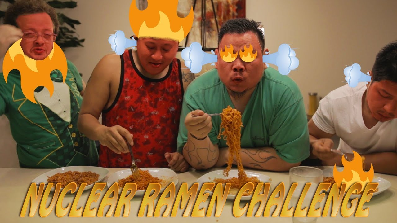 Nuclear Fire Noodle Challenge! 2X The Burn! Warning!!! Try At Your Own ...