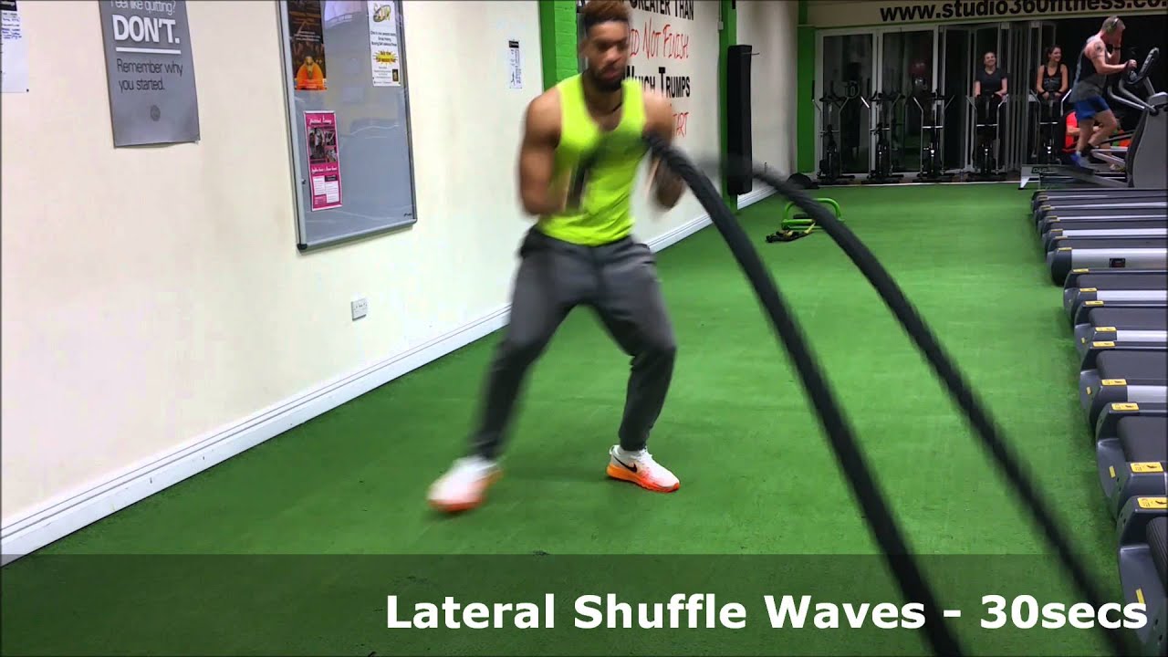 Total Body Battle Rope High Intensity Workout - YouTube