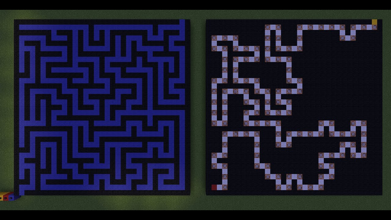 Creación de Laberinto aleatorio en Minecraft. 1.17.1 - YouTube