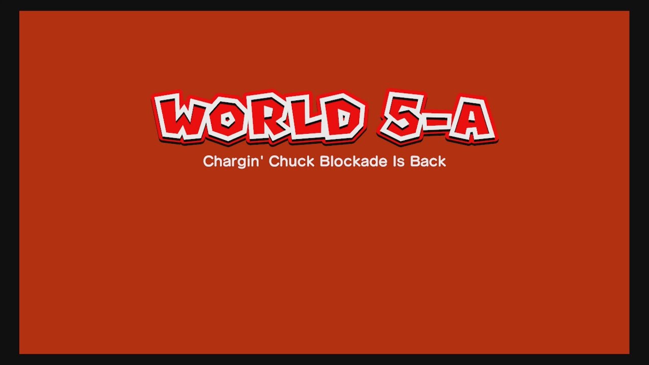 Super Mario 3D World 5-A Chargin' Chuck Blockade Is Back 100% Green ...