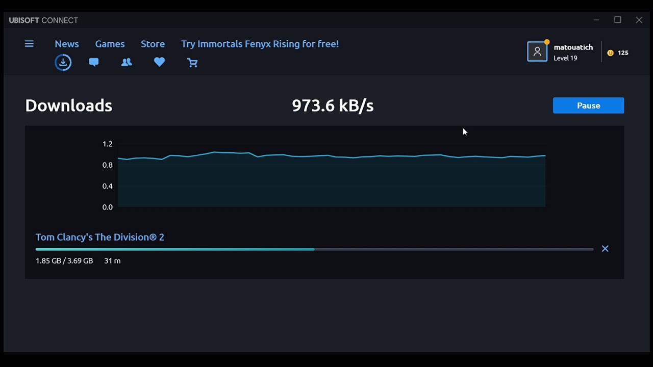 Fixe Jdid by Ooredoo Tunisie the Division 2 update Download speed - YouTube