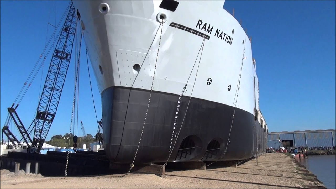Aries Marine "Ram Nation" launch 3 18 14 - YouTube