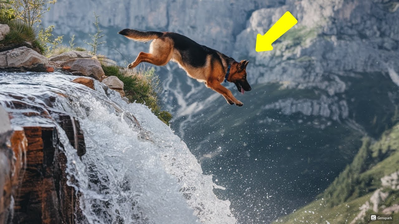 German Shepherd Leaps Off Waterfall to Save a Drowning Child — What ...