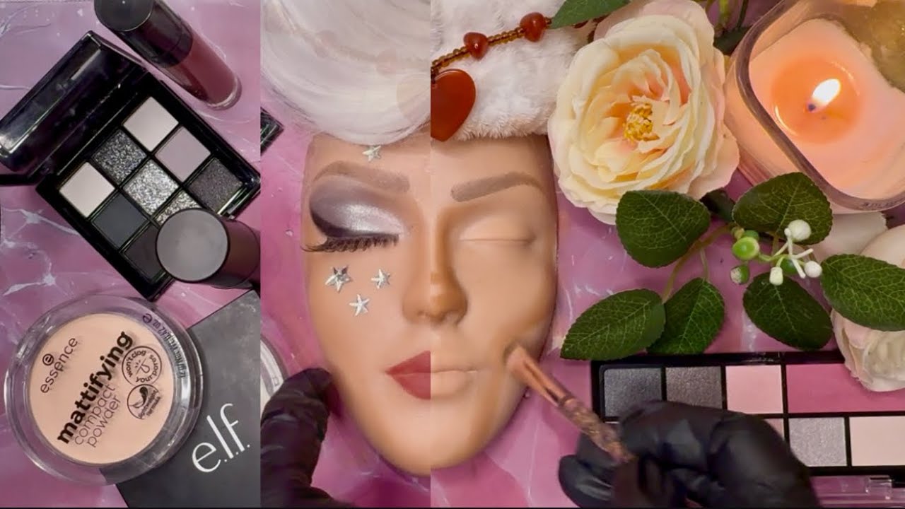 ASMR Skincare, Facial Treatment, Massage, Makeup on Mannequin Relaxing ...