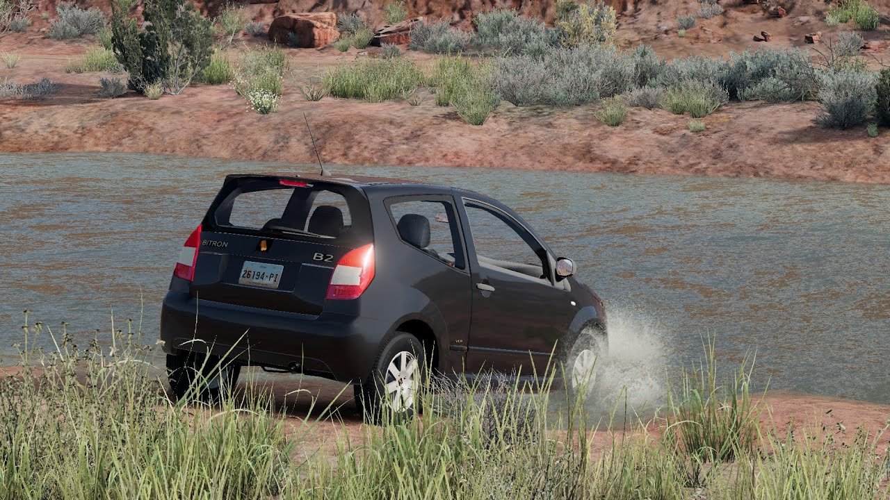 Realistic Bitron Car Driving in Utah - BeamNG.drive - YouTube