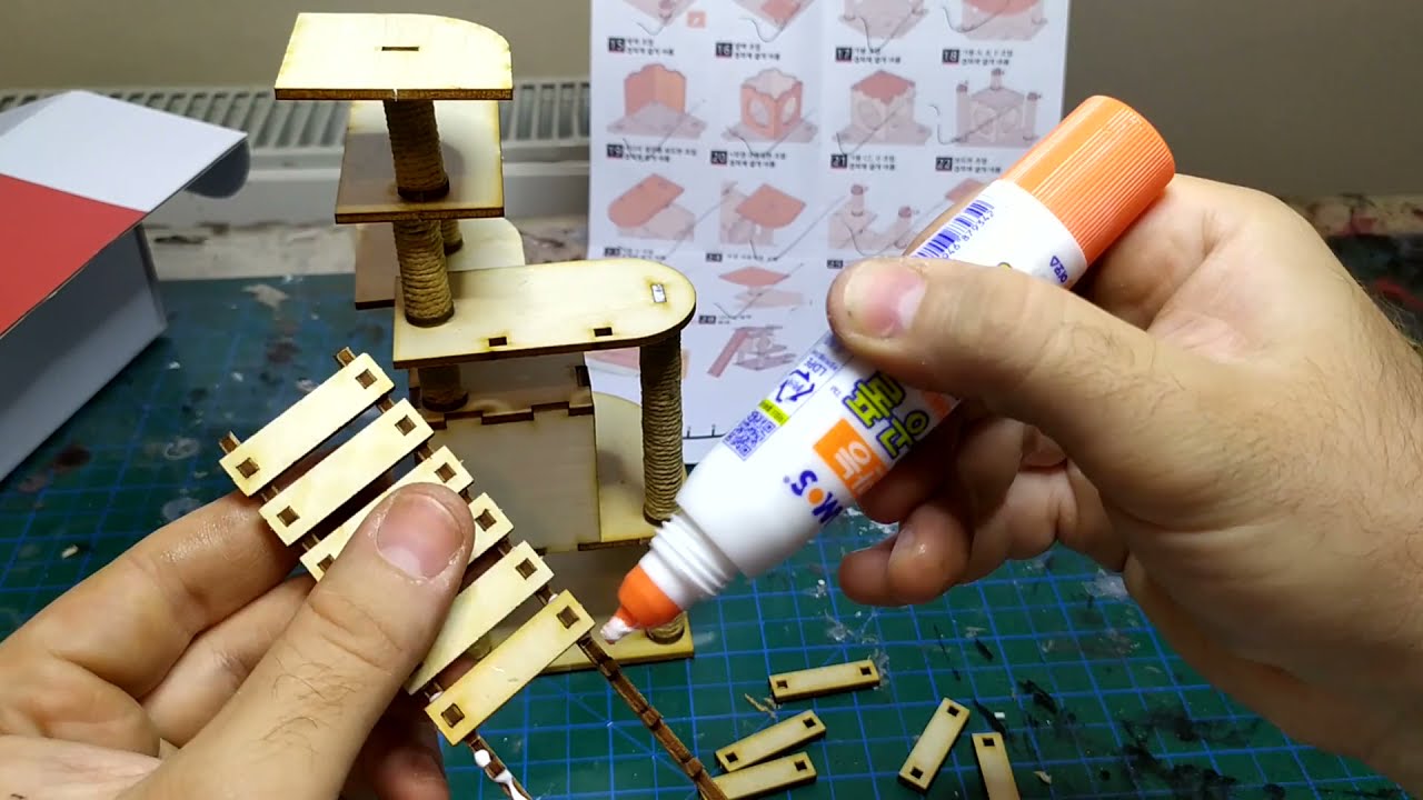 miniature playground for cute cats mini diorama - YouTube