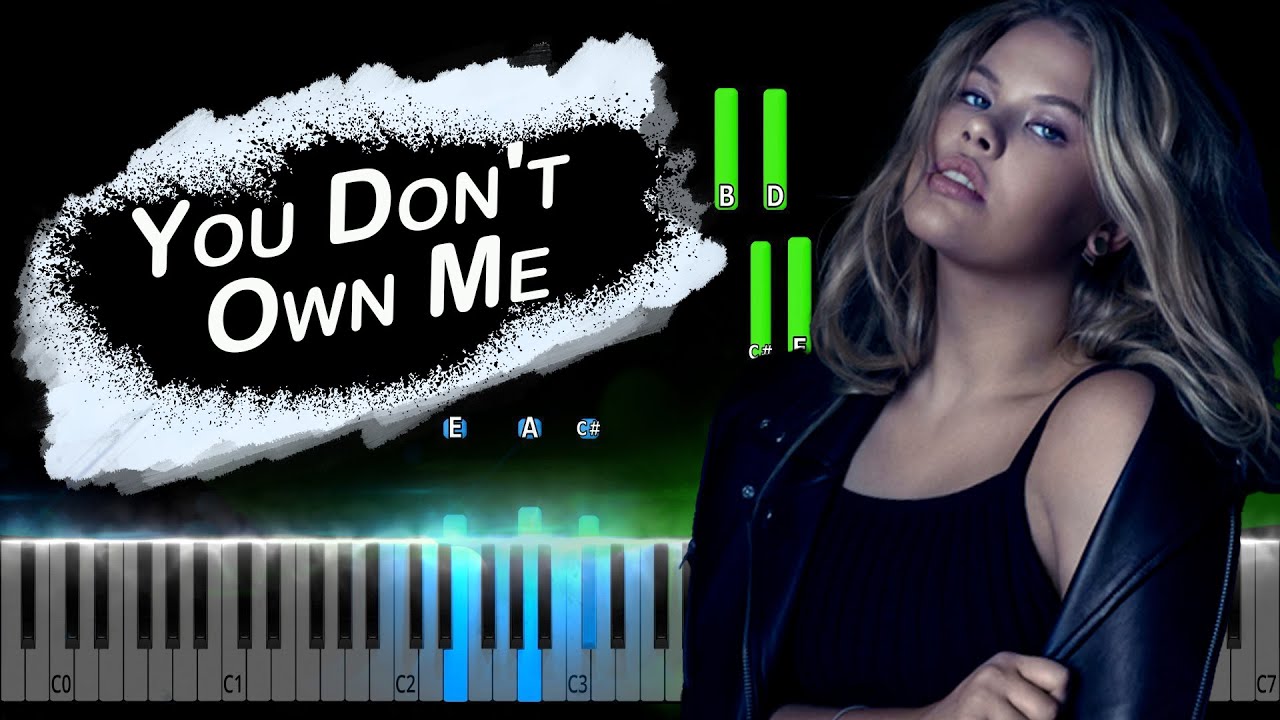 SAYGRACE - You Don't Own Me Piano Tutorial - YouTube