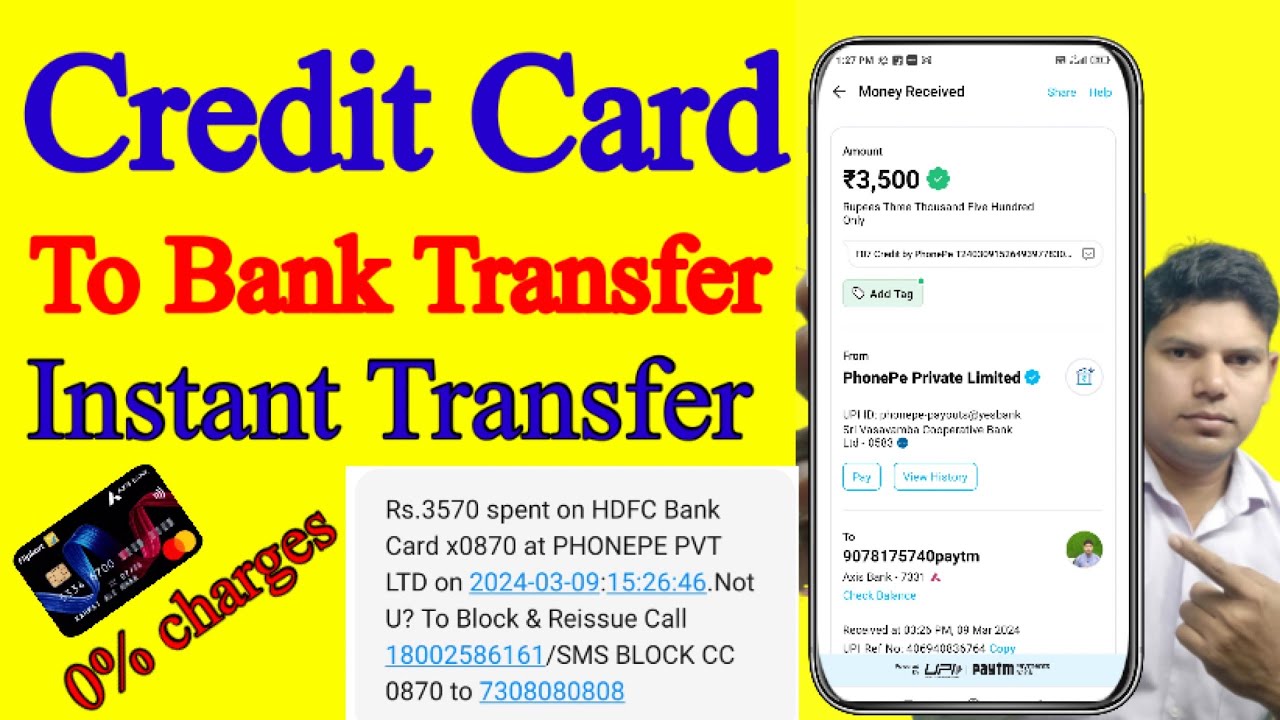 Credit Card to bank account money transfer free | How to transfer money ...