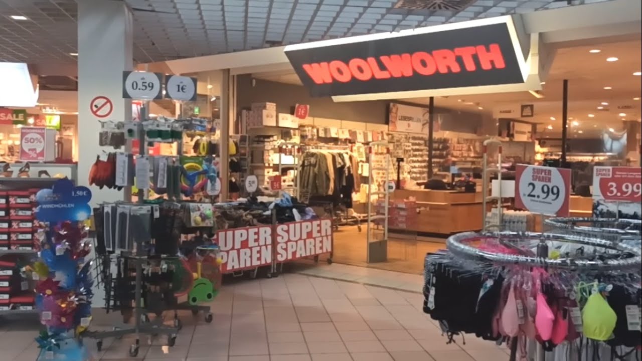 Woolworth shop, Germany - YouTube