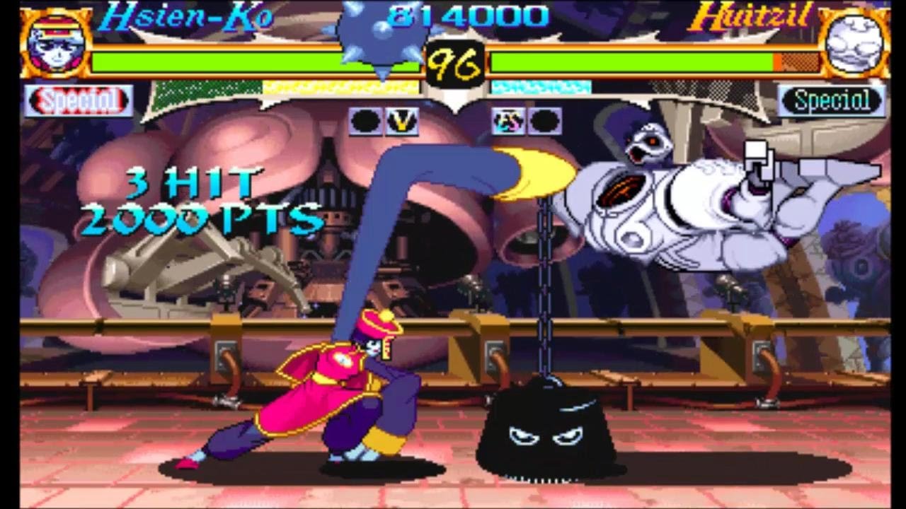 NIGHT WARRIORS: DARKSTALKERS' REVENGE - HSIEN-KO (1cc) nivel 4 ...