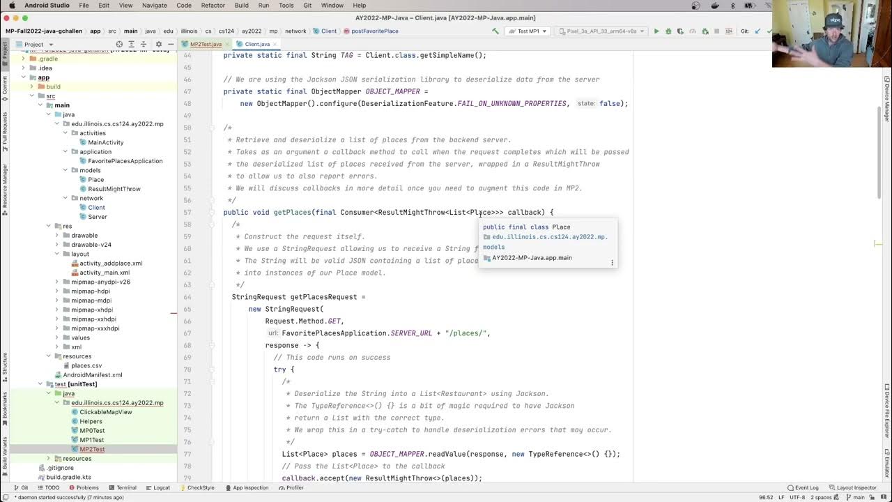 CS 124 Fall 2022: MP2 Part 0 Java: Installing the MP2 Test Suites - YouTube