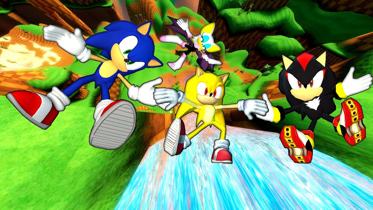 Sonic Team: Funny Jumps & Ragdoll - GMOD ep.47 - YouTube