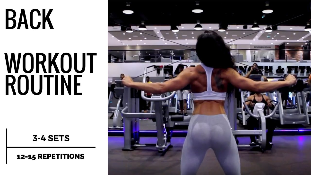 Back Workout Routine for a ripped back ! - YouTube