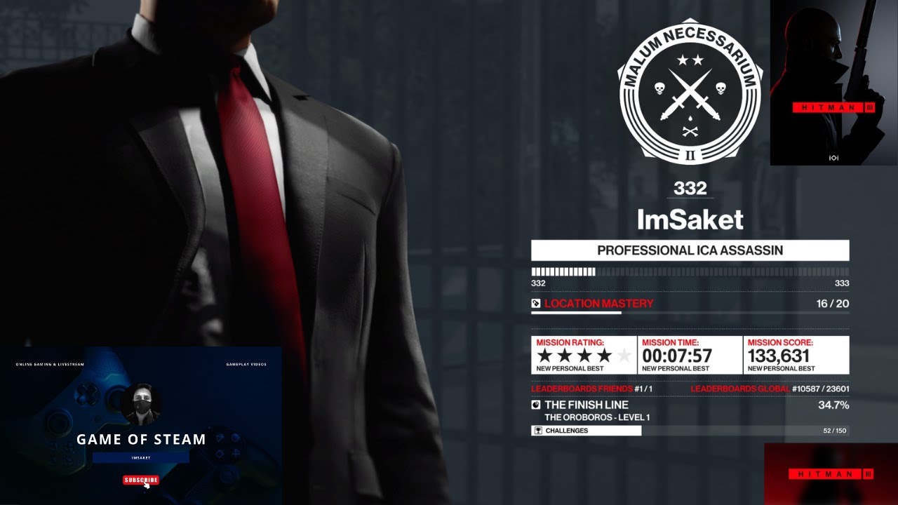 Hitman 3 - Eliminate Mark Faba with a Kronstadt Pen HD Gameplay - YouTube