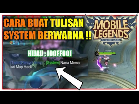 CARA MEMBUAT TULISAN SYSTEM DI DALAM GAME!! - MOBILE LEGENDS - YouTube