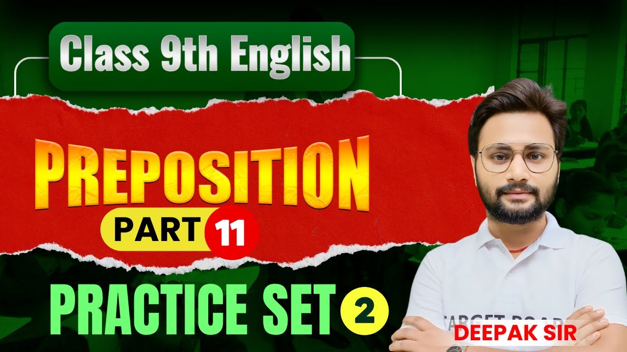 English Grammar class 9th Bihar board | Preposition | Class 9th english ...